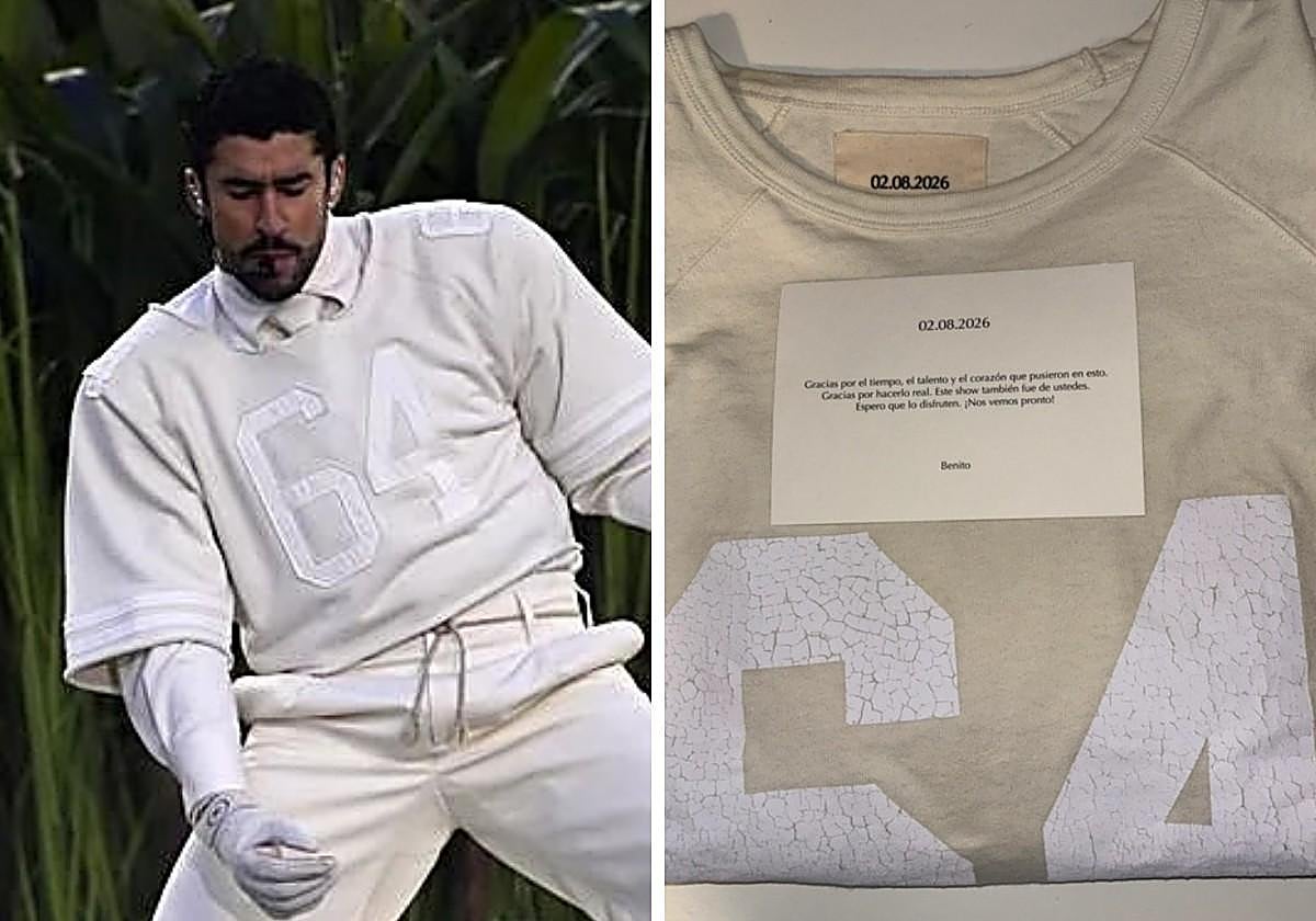 La Camiseta De La Super Bowl Que Bad Bunny Regaló A Los Empleados De